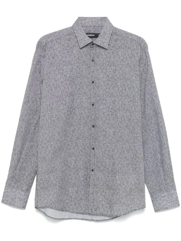Karl Lagerfeld Grid-pattern Shirt