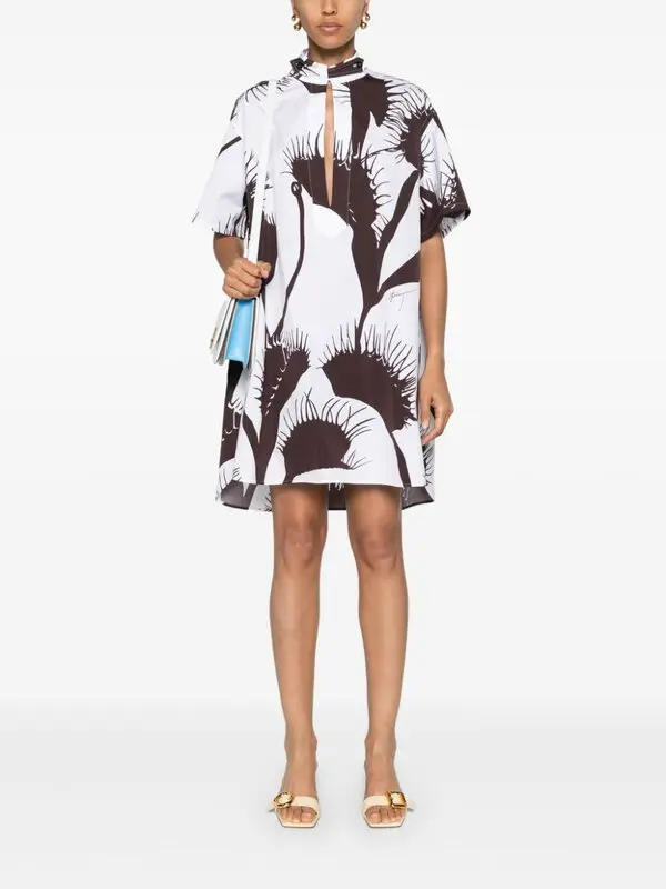 FERRAGAMO Cropped Venus Print Kaftan