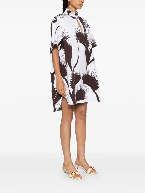 FERRAGAMO Cropped Venus Print Kaftan