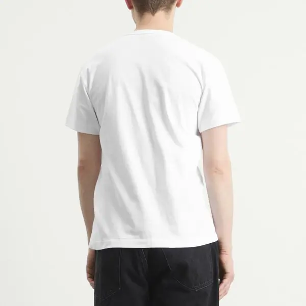 Play Comme Des Garcon Red Heart Colour Heart T-shirt - White/red/green