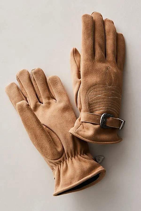 MFH Homme Western Leather Gants Beige taille S