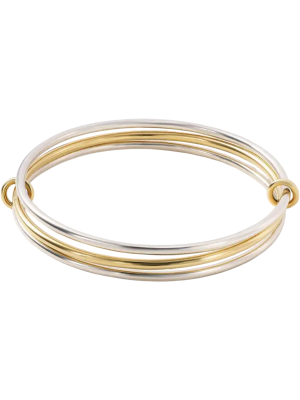 SPINELLI KILCOLLIN Lumin Set Of Three 18-karat Bracelets - Gold