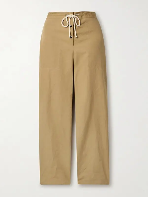 THE ROW Bonette Straight-leg Cotton Pants