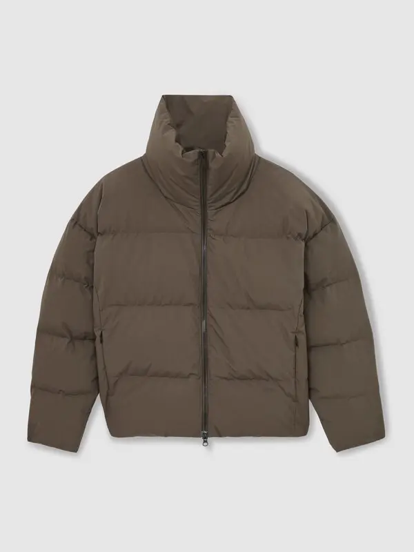 SCANDINAVIAN EDITION Block Puffer Jacket - Brown