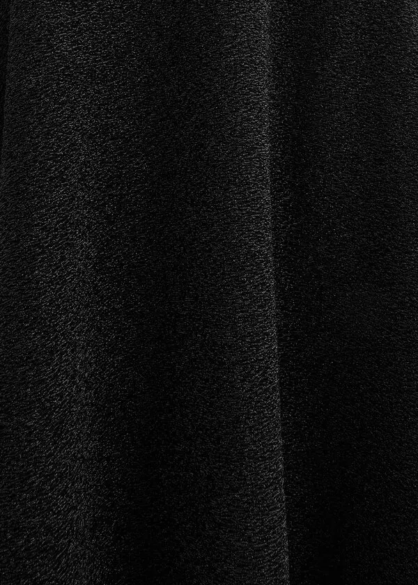 LUXE DE VALENTINA Fluted Lamé Maxi Dress