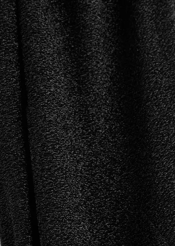 LUXE DE VALENTINA Como One Shoulder Lamé Maxi Dress