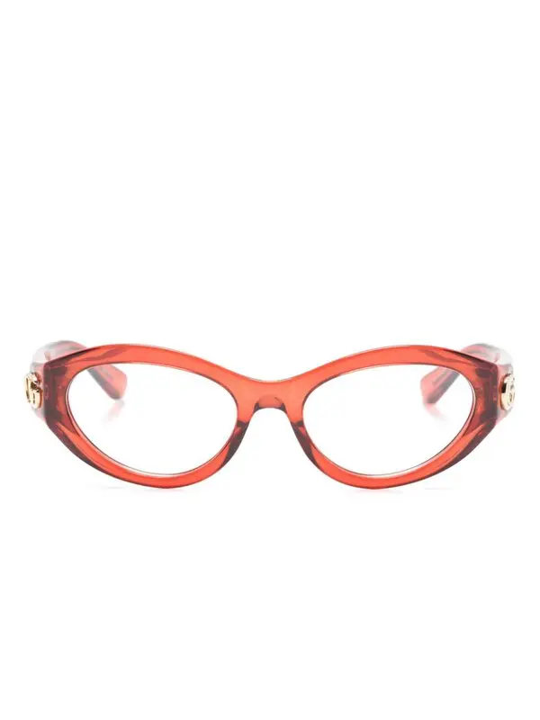 Gucci Cat-eye Frame Glasses - Red