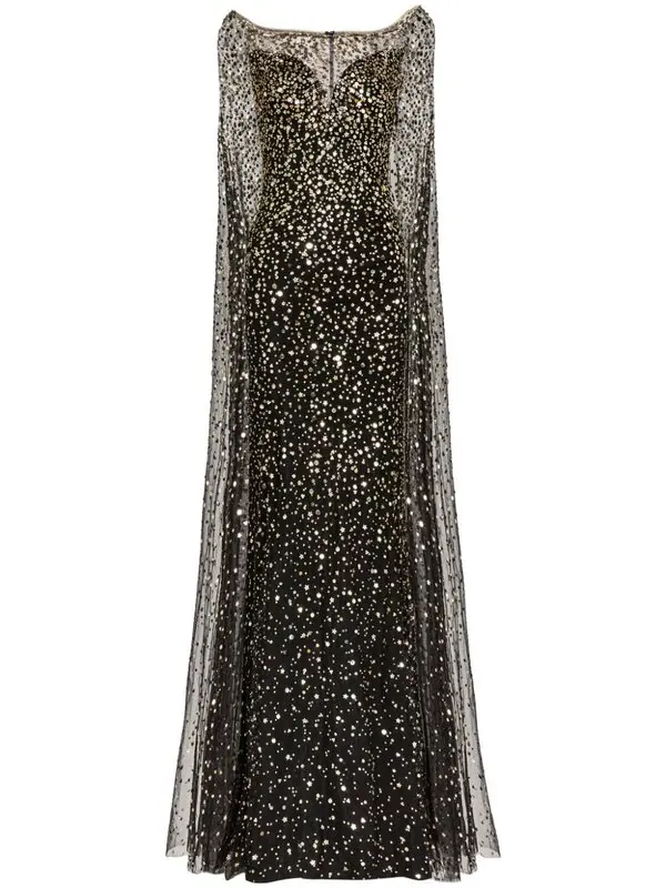 Jenny Packham Roman Maxi Dress - Black