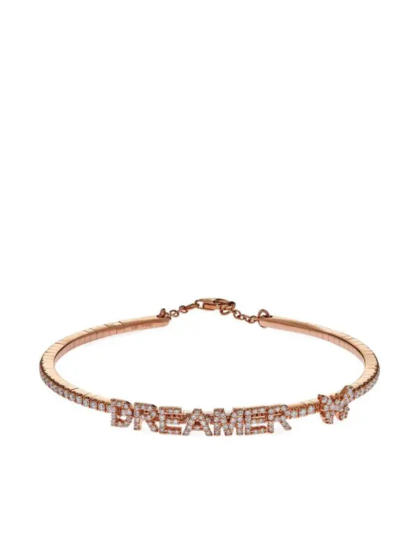 JEWELS AFICIONADO 18kt Rose Gold Diamond Bracelet - Pink