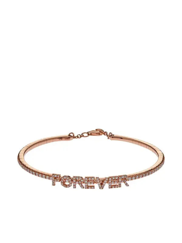 JEWELS AFICIONADO 18kt Rose Gold Diamond Bracelet - Pink