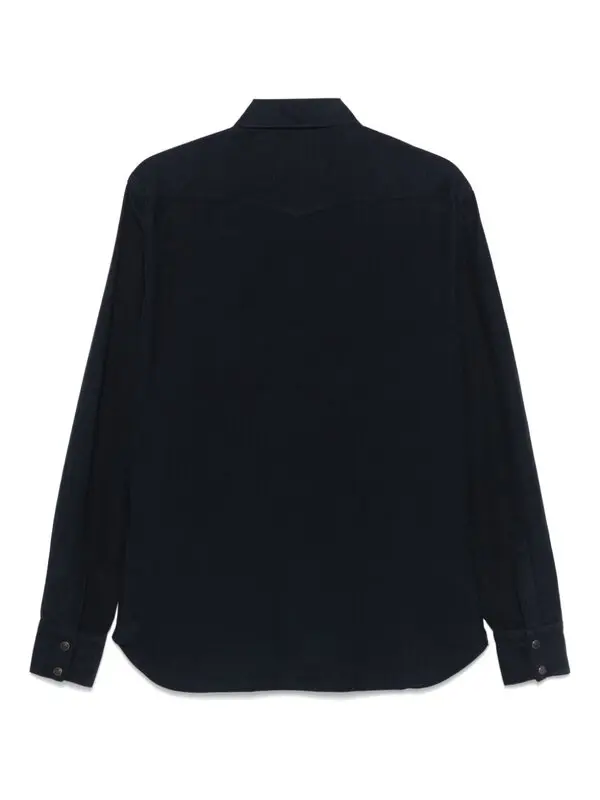 BARBA NAPOLI Corduroy Shirt - Blue