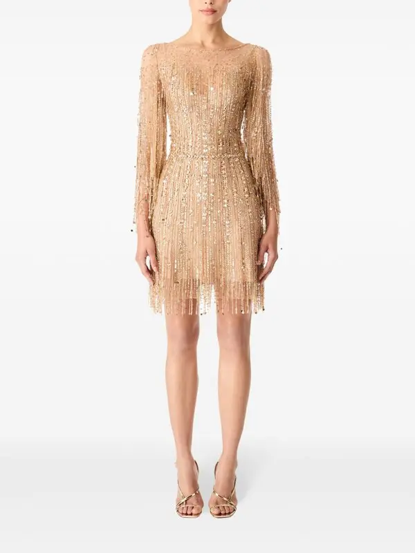 Jenny Packham Dazzle Mini Dress - Gold