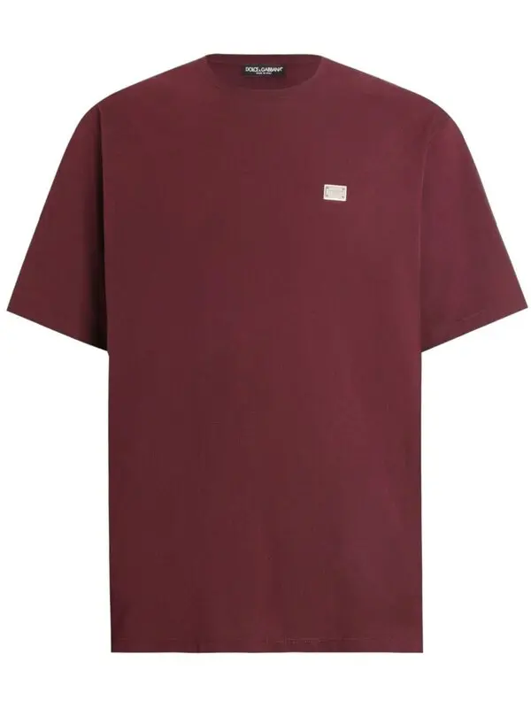 Dolce & Gabbana Logo-plaque T-shirt - Red