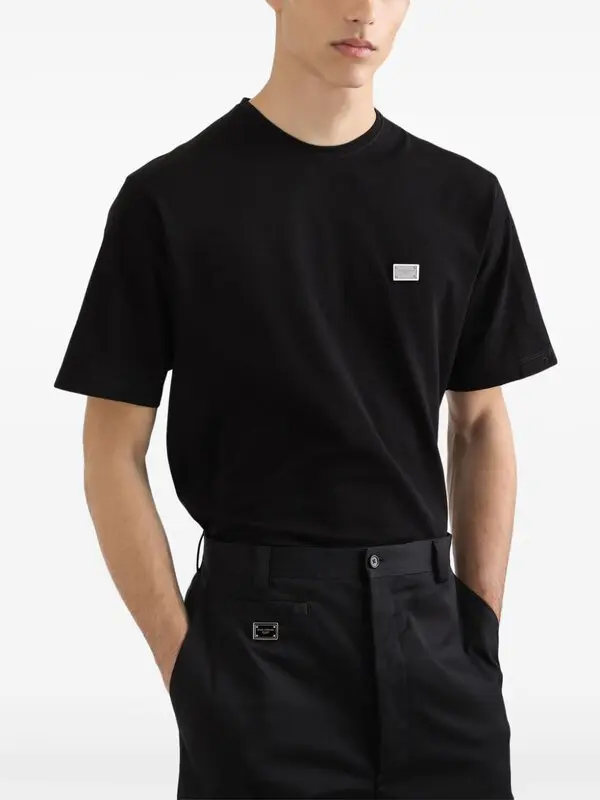 Dolce & Gabbana Logo-plaque T-shirt - Black