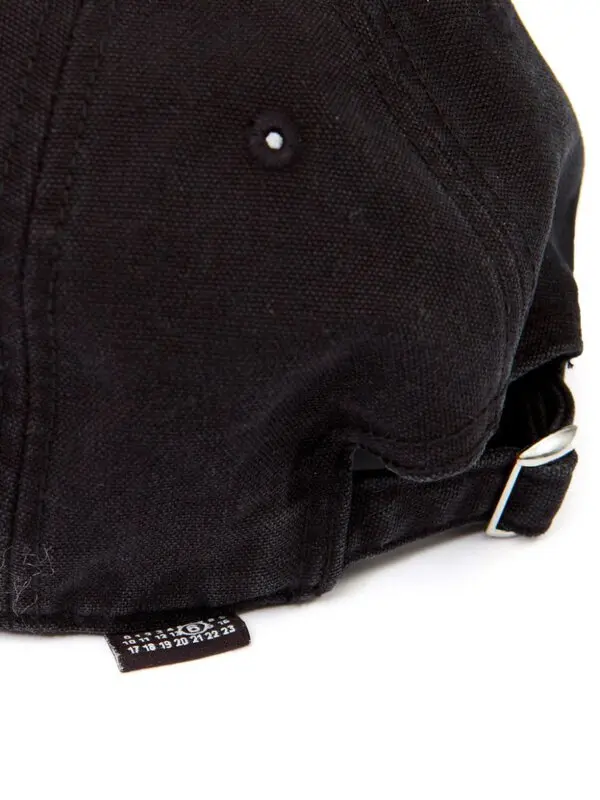 MAISON MARGIELA Numbers-embroidered Cap - Black