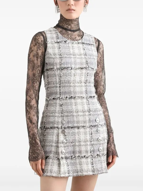 Dolce & Gabbana Chantilly Lace Top - Grey
