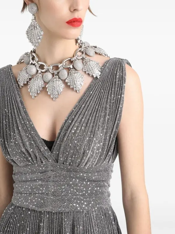 Dolce & Gabbana Plissé-effect Gown