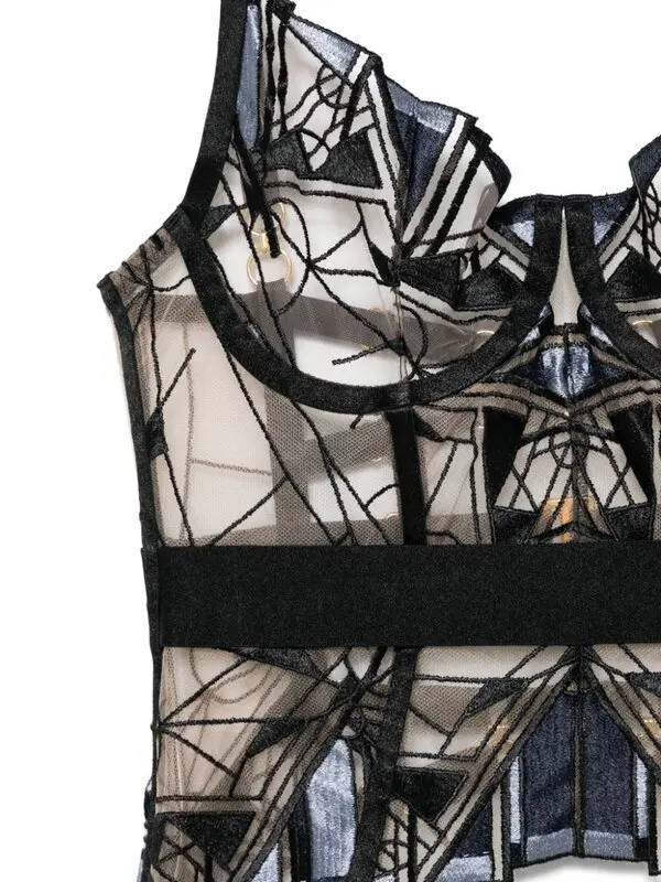 BORDELLE Cubism Corset - Black