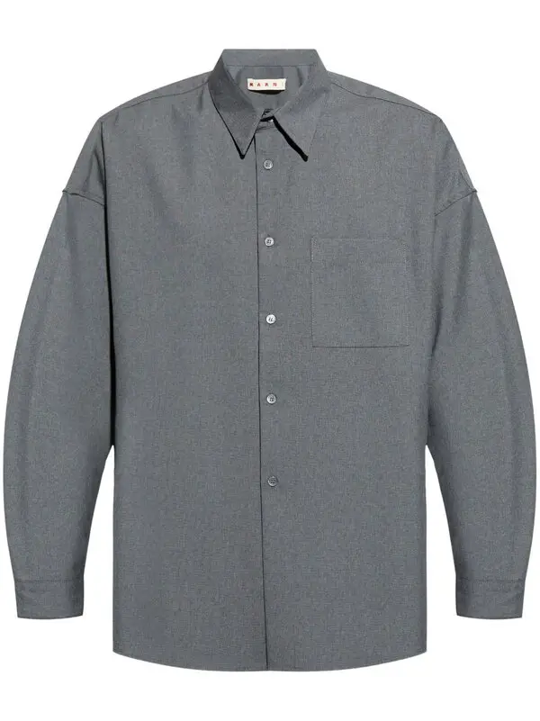 Marni Wool Shirt - Grey