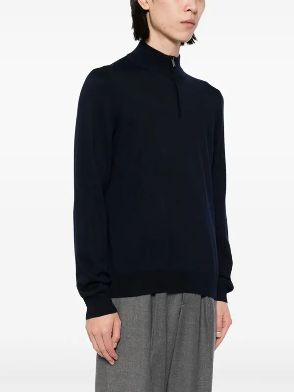 BOSS Half-zip Jumper - Blue