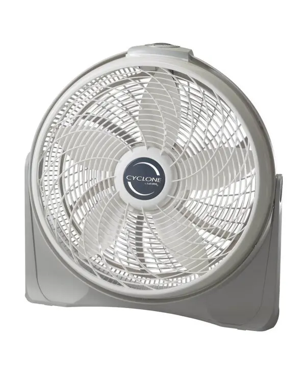 LASKO 20 Inch Cyclone Portable Full-tilt Floor Or Wall Mount Pivoting Fan - White