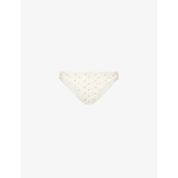 COU COU High-rise Pointelle-pattern Cotton Briefs - English Rose