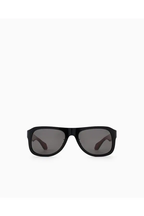 Giorgio Armani Oval Sunglasses - Black