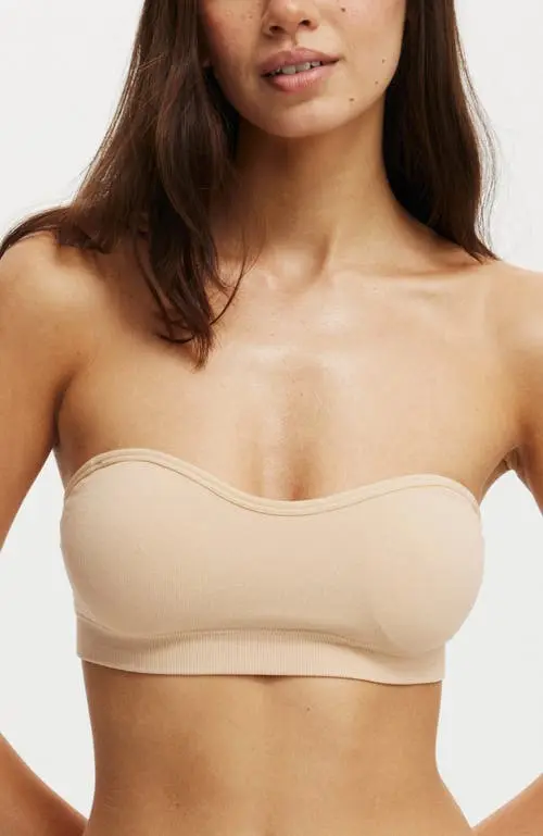 Cotton:on Seamless Sweetheart Padded Bandeau - Frappe
