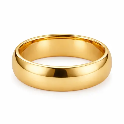 DONATELLO GIAN Tone Wedding Band - Gold
