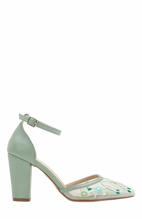 FOREVER & ALWAYS SHOES Lorraine Floral Lace High Heels
