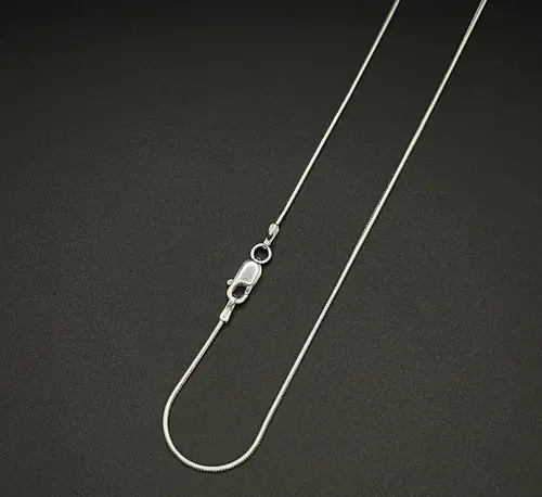 DONATELLO GIAN Name Sterling Snake Chain Necklace