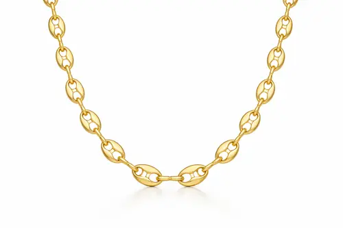 DONATELLO GIAN Name' -plated Link Necklace - Gold