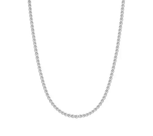 DONATELLO GIAN Name' Sterling Beaded Necklace - Silver