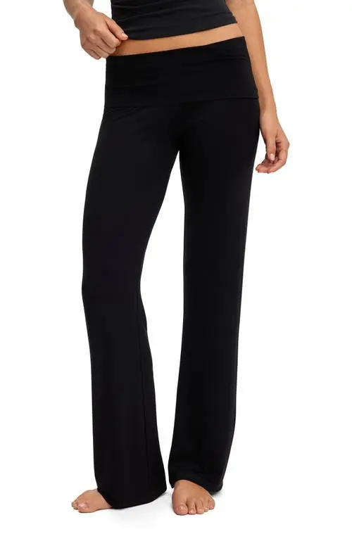 Cotton:on Airy Soft Roll Waist Pant - Smooth Black