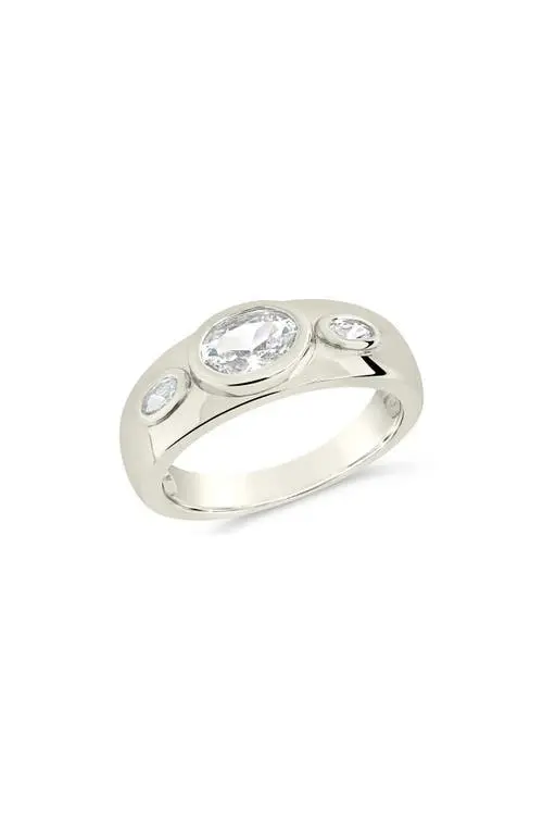 Sterling Forever Soren Cubic Zirconia Ring - Silver