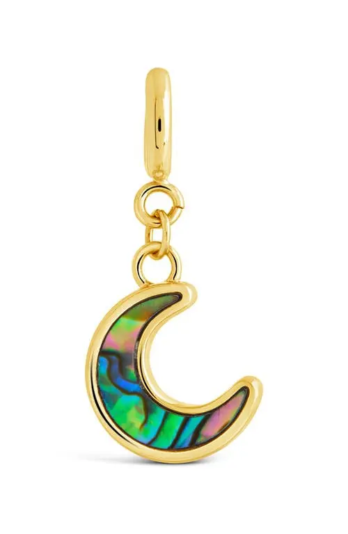 Sterling Forever Abalone Moon Enhancer - Gold
