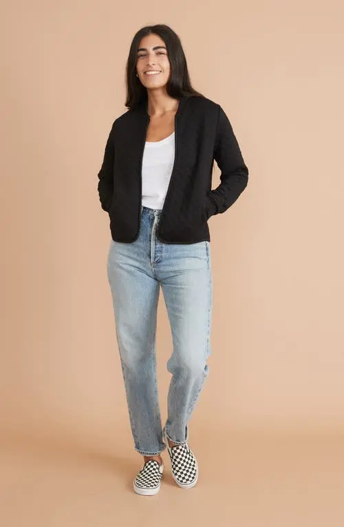 Marine Layer Corbet Quilted Bomber Jacket
