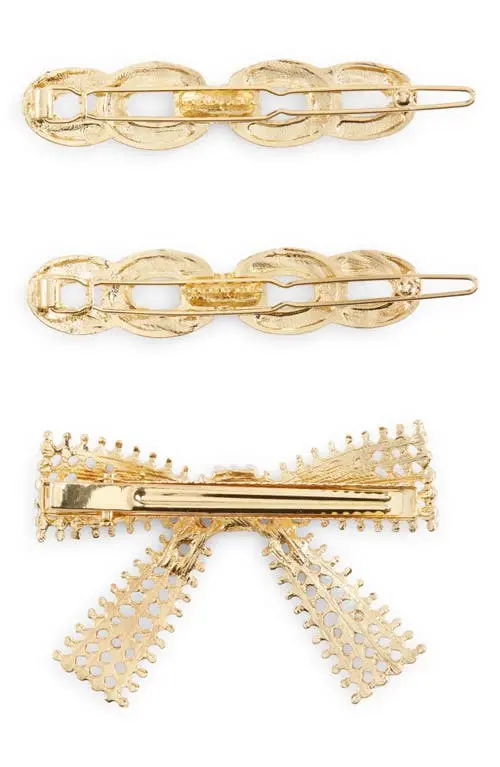 Tasha Assorted 3-pack Faux Pearl Barrettes