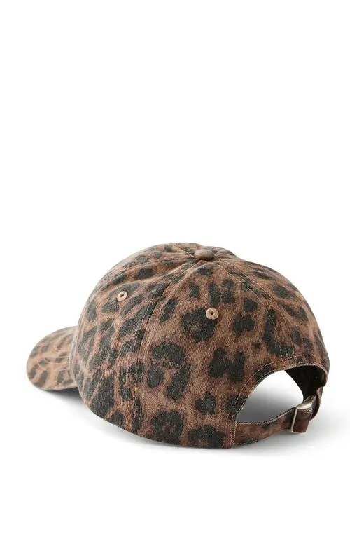 COTTON ON Strap Back Cap - Leopard Bad Decisions