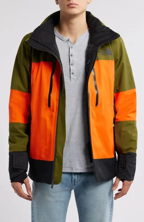 The North Face Snowsquall Insulated Jacket - Tnf Orange/forest Olive