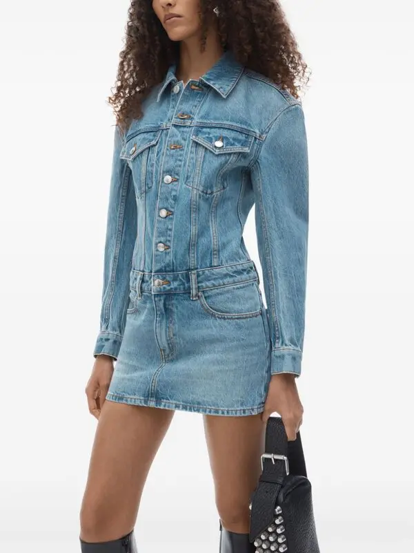 Alexander Wang Denim Shirt Dress - Blue | Editorialist