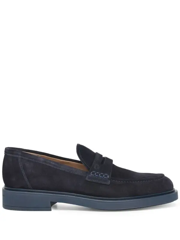 GIANVITO ROSSI Harris Loafers - Blue
