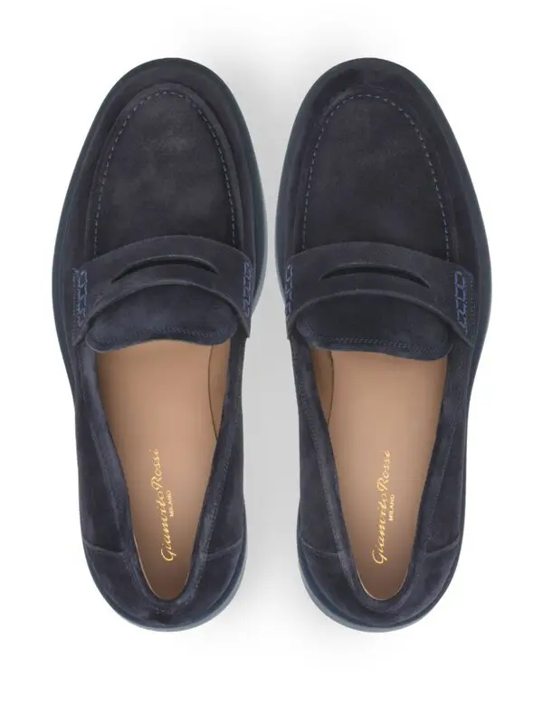 GIANVITO ROSSI Harris Loafers - Blue