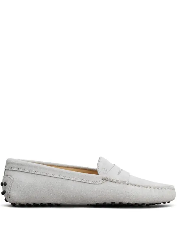 TOD'S Leather Loafers - Grey
