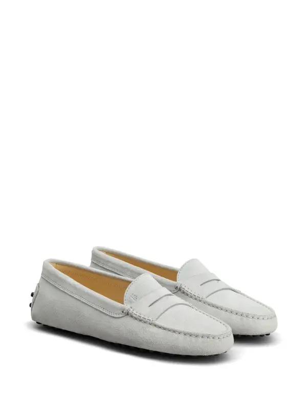 TOD'S Leather Loafers - Grey