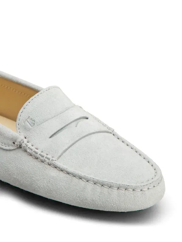 TOD'S Leather Loafers - Grey