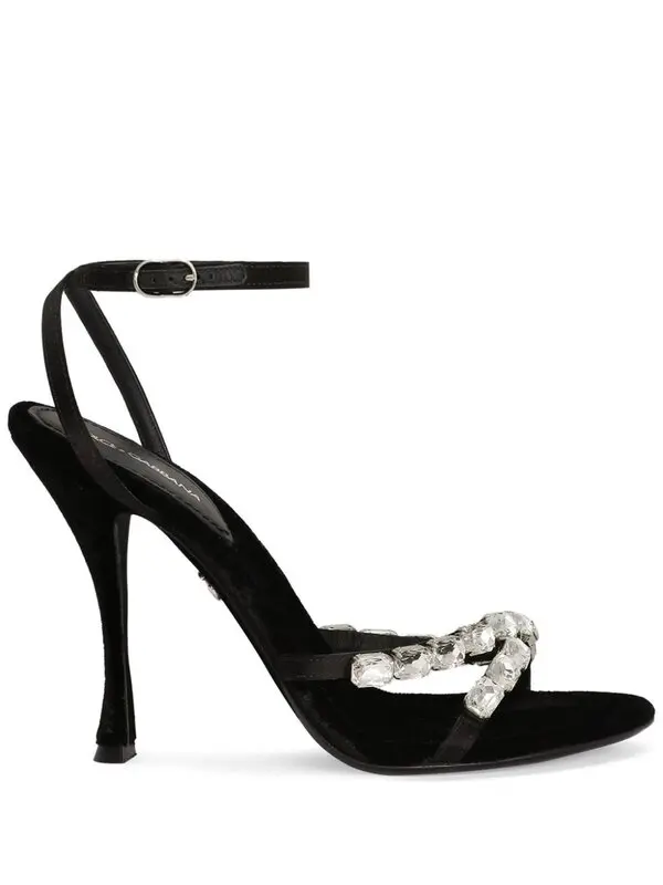 Dolce & Gabbana Crystal-embellished Stiletto Sandals