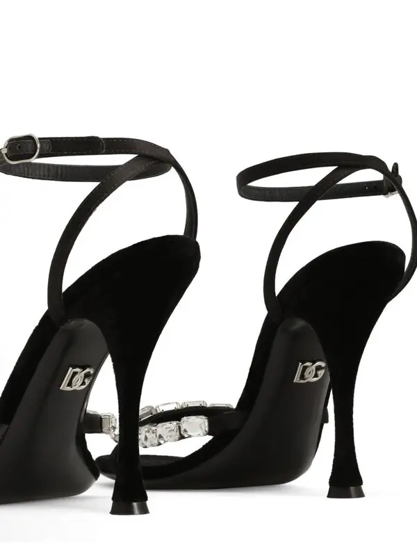 Dolce & Gabbana Crystal-embellished Stiletto Sandals
