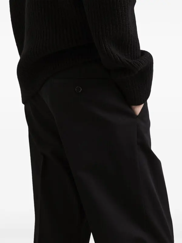 Dolce & Gabbana Logo-plaque Trousers - Black