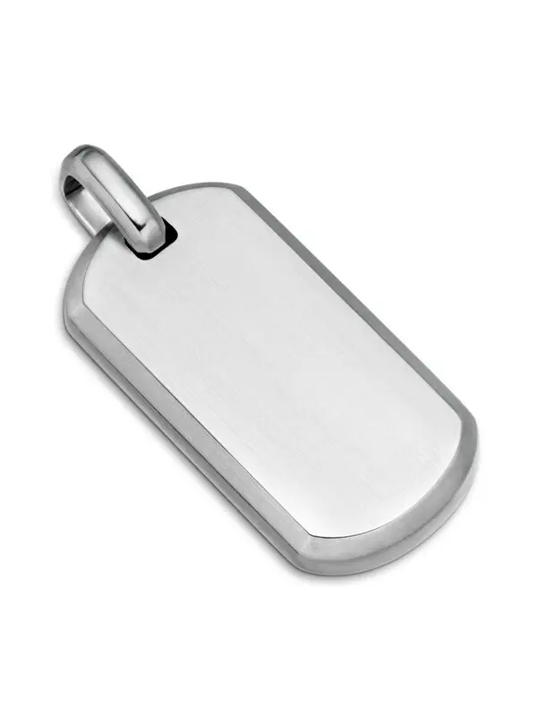 David Yurman Sterling Chevron Tag